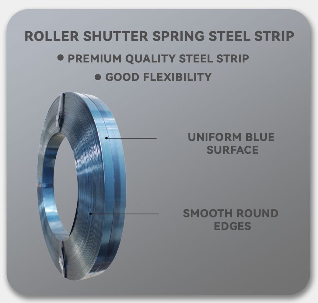 heat treatment blue spring steel strip for roller shutter door ...