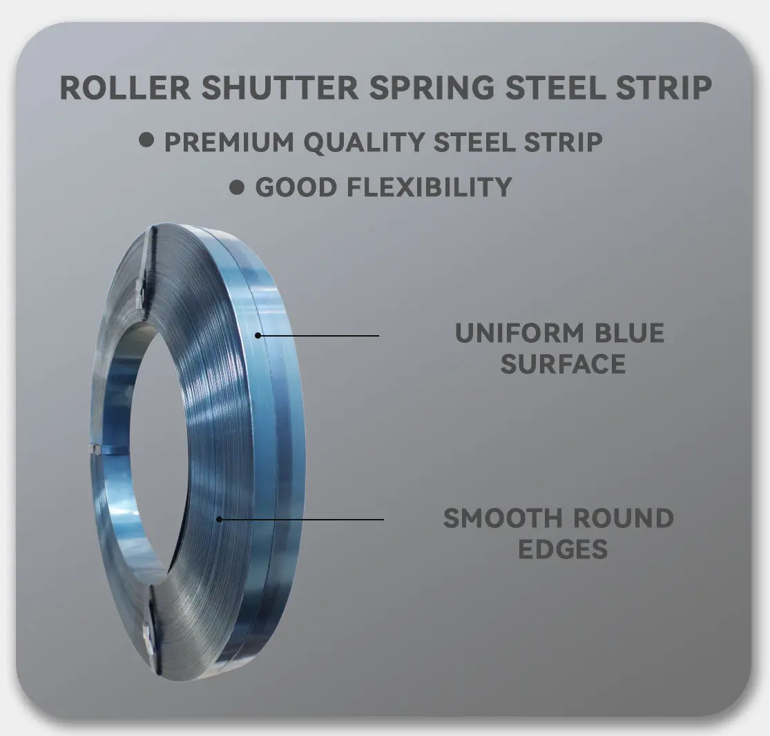heat treatment blue spring steel strip for roller shutter door ...